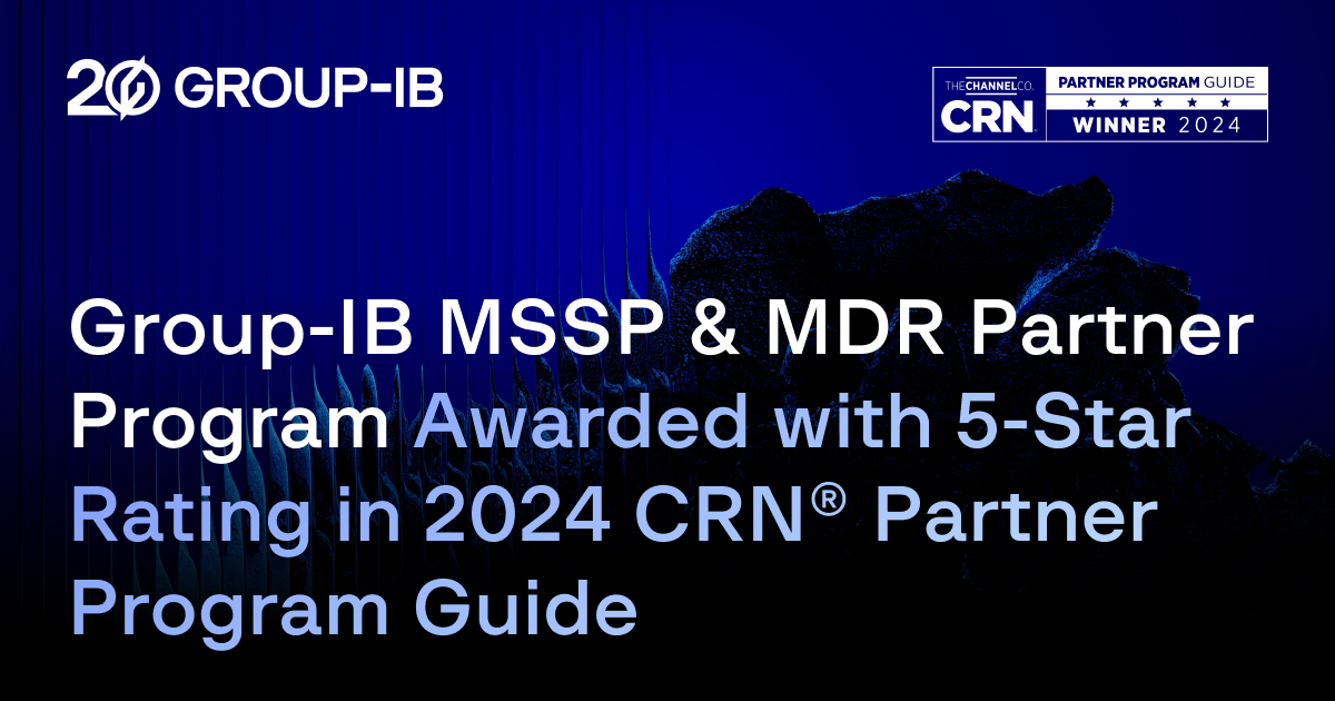Group-IB Awarded with 5-Star Rating in 2024 CRN® Partner Program Guide | Group-IB